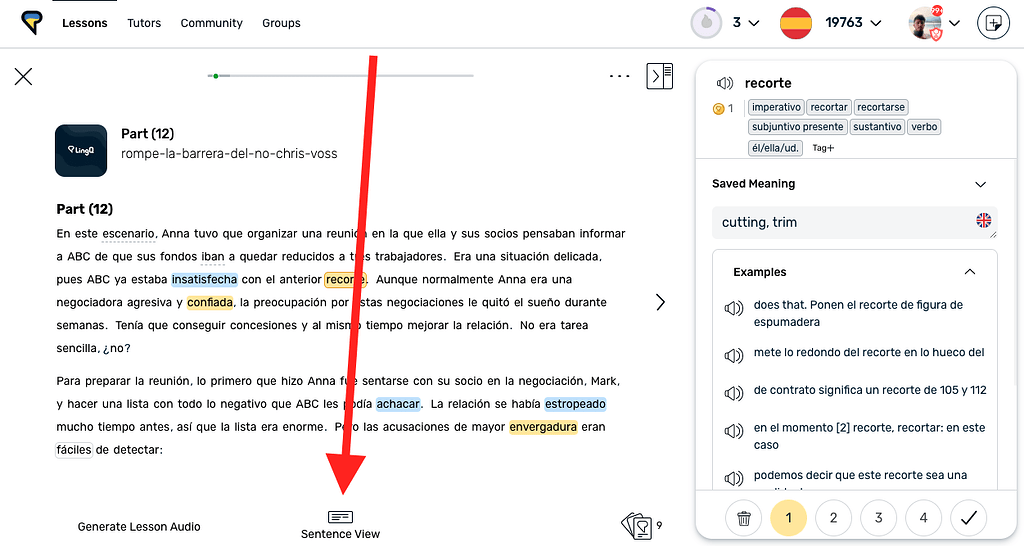 Sentence Mode: How & why to use it - Reader - LingQ Language Forums