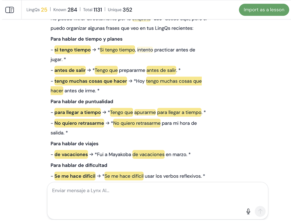 Lynx - Major New Release, Get suggested natural phrasing, generate ...